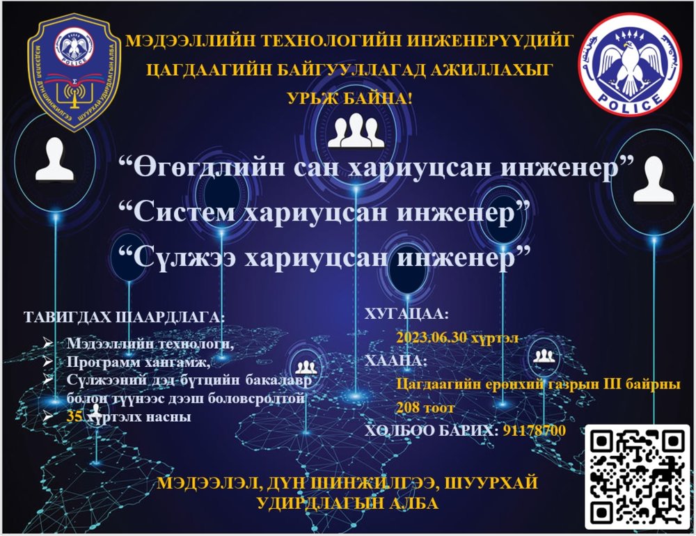 МЭДЭЭЛЛИЙН ТЕХНОЛОГИЙН ИНЖЕНЕРҮҮДИЙГ АЖИЛД УРЬЖ БАЙНА